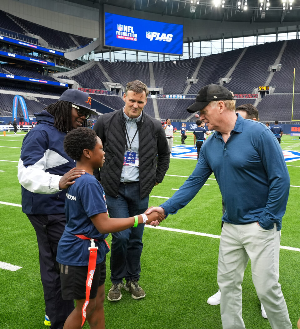 NFL Commissioner Visits NFL Foundation UK Showcase Event at Tottenham ...
